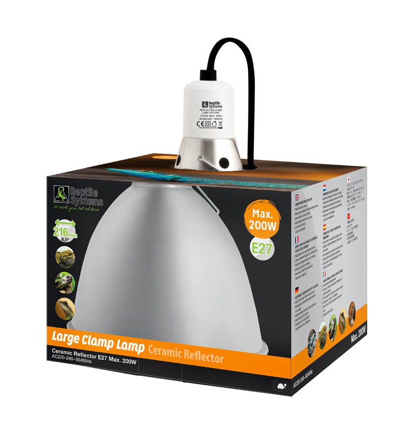 Ceramic Reflector Clamp Lamp Large | Aqua Group