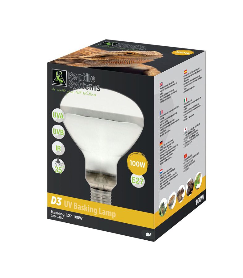 D3 UV Basking Lamp – 100w